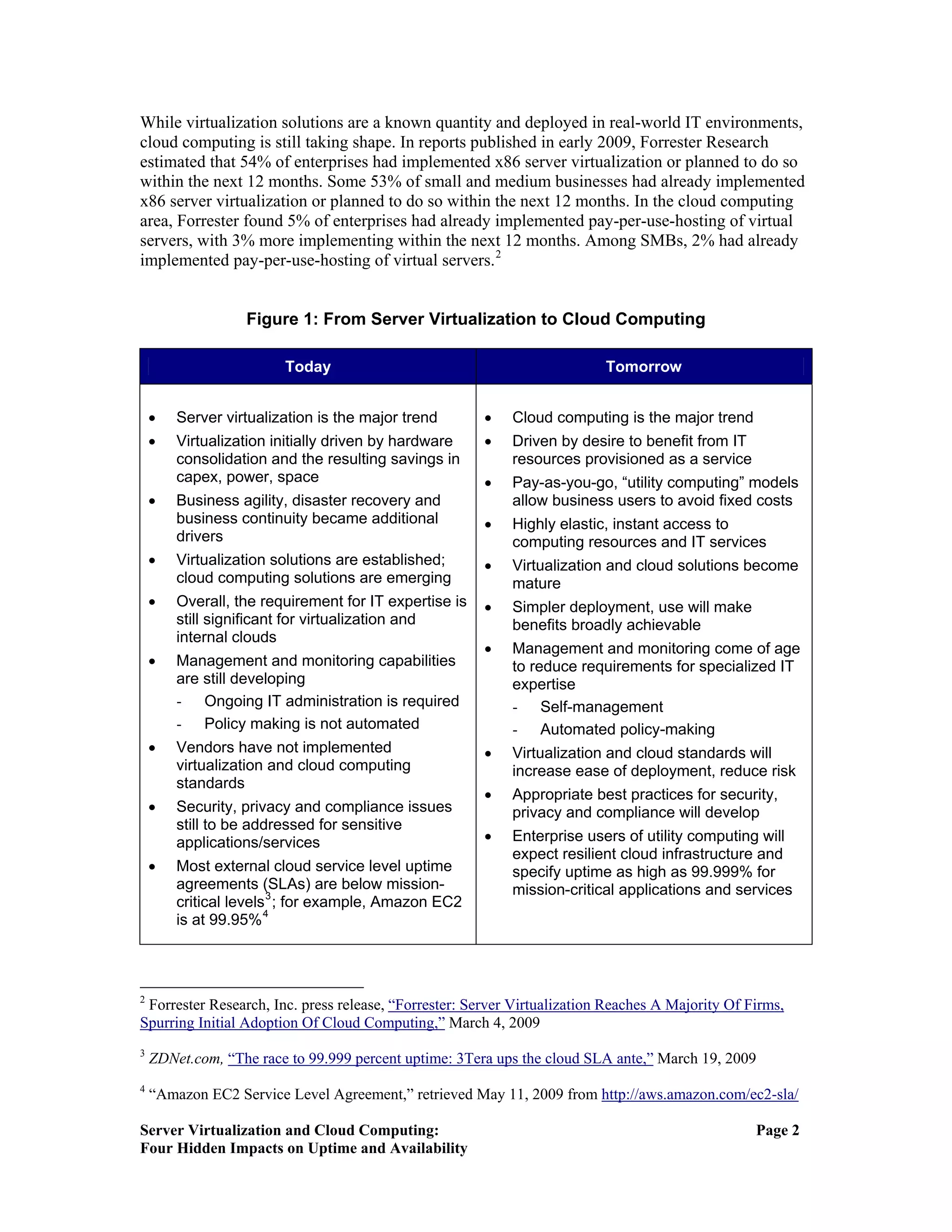 Server Virtualization and Cloud Computing: Four Hidden Impacts on ... | PDF