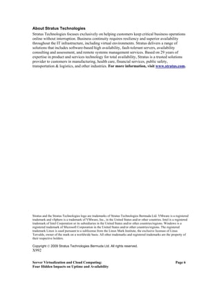 Server Virtualization and Cloud Computing: Four Hidden Impacts on ... | PDF