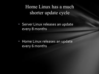 Server and home linux | PPT