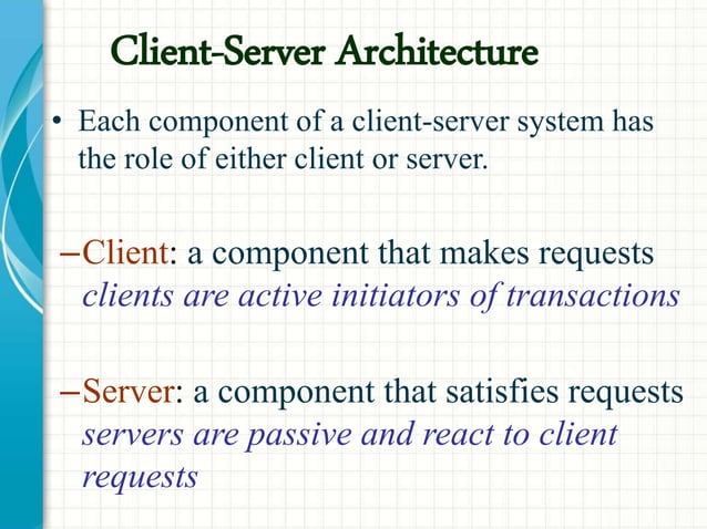 QSpiders - Server Architecture | PPT