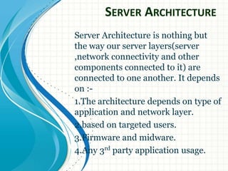 QSpiders - Server Architecture | PPT