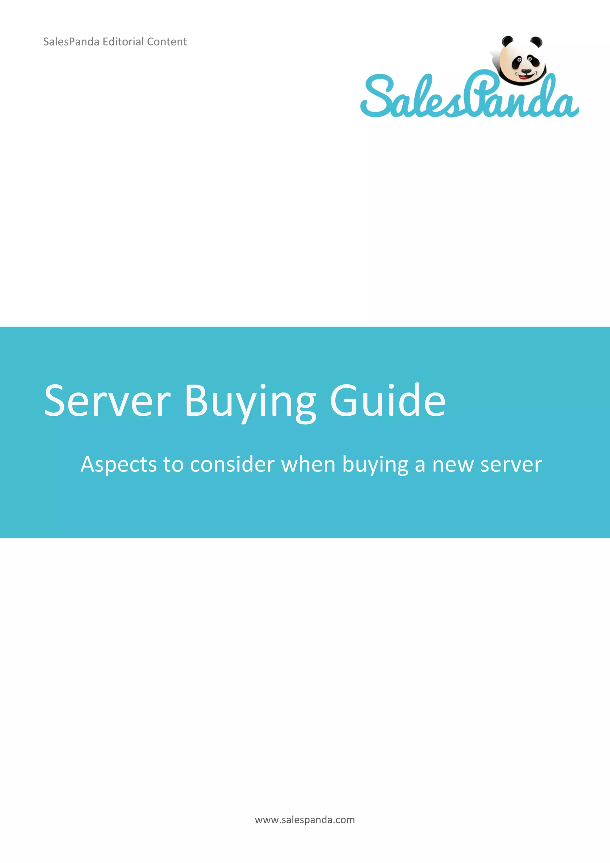 Server buying guide | PDF