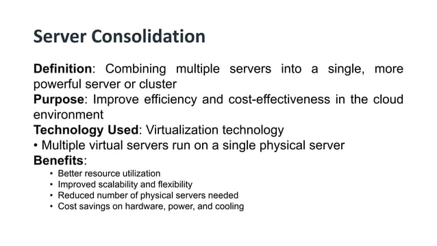 Server Consolidation In Cloud Computing Environment Pdf