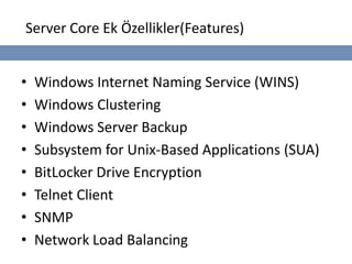 Windows Server 2008 Server Core | PPTX