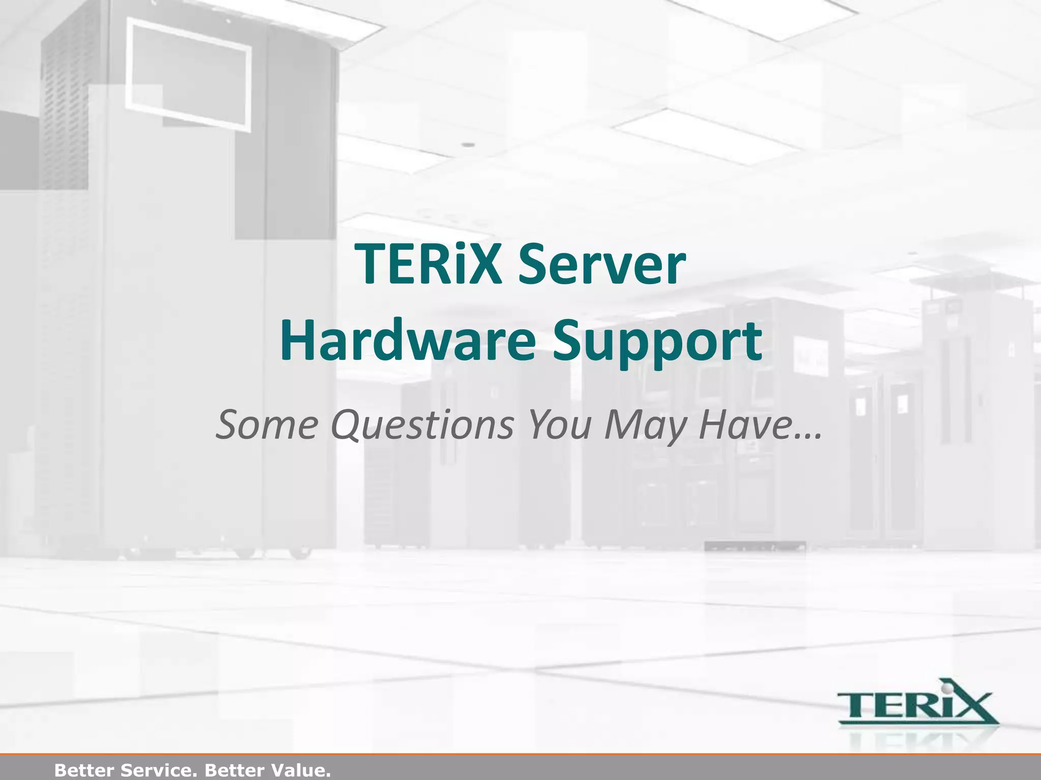 Server Hardware Support | PPTX