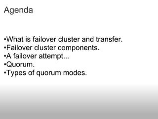 Server High Availability Failover Clusters | PPT