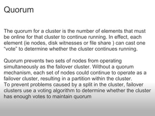 Server High Availability Failover Clusters | PPT