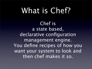 Server Installation and Configuration with Chef | PDF | Operating Systems | Computer Software ...