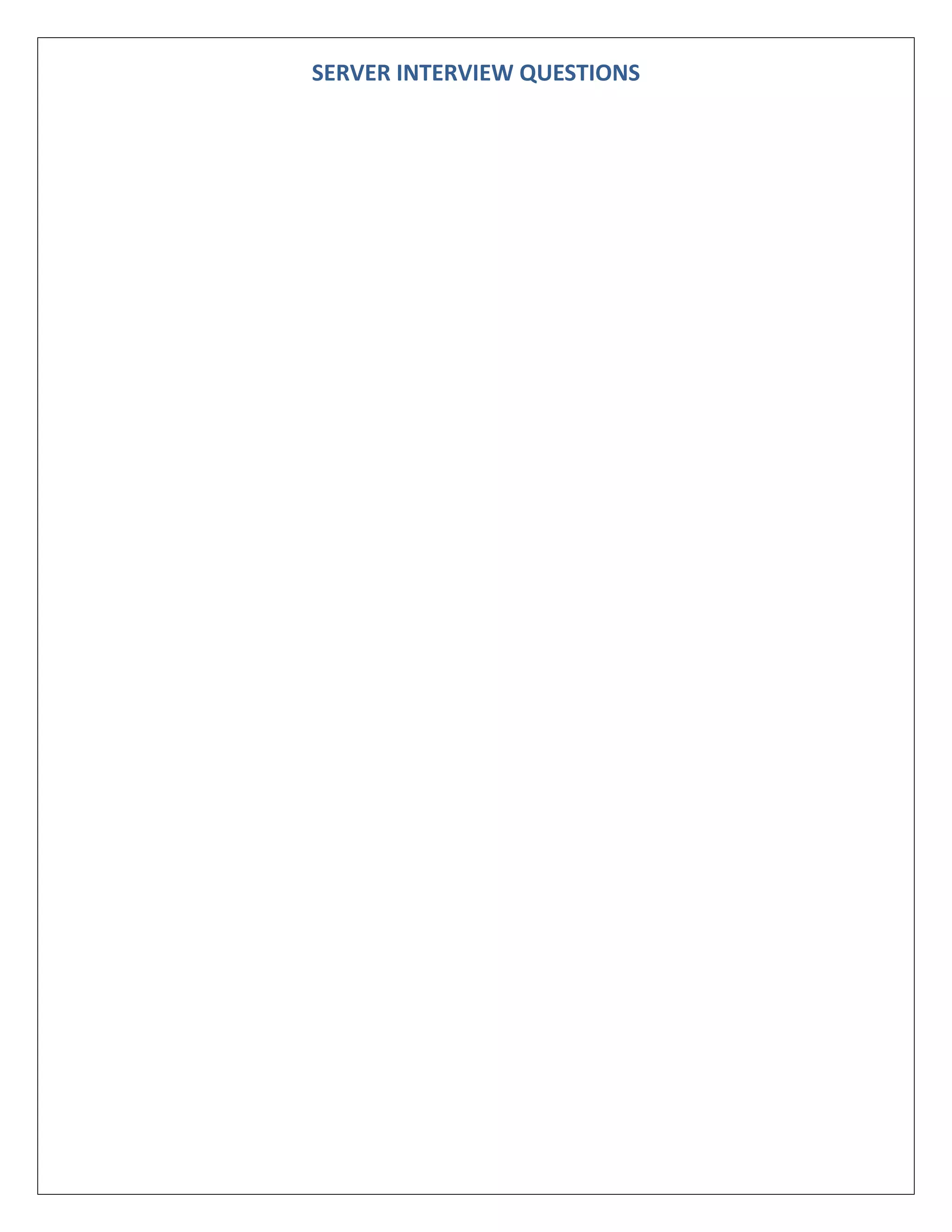 Server interview[1] | DOC