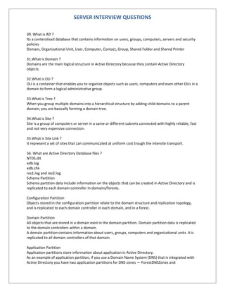 Server interview[1] | DOC