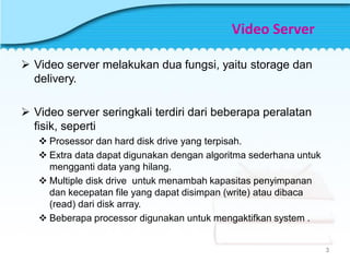 Server iptv dan internet video | PDF