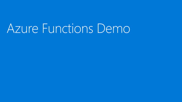 Serverless, Azure Functions, Logic Apps | PPT