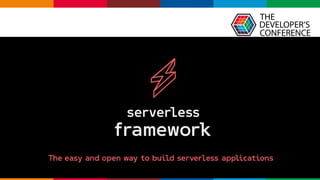 Serverless: o framework que vai te levar para as nuvens! | PPT
