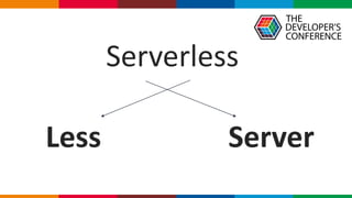 Serverless: o framework que vai te levar para as nuvens! | PPT