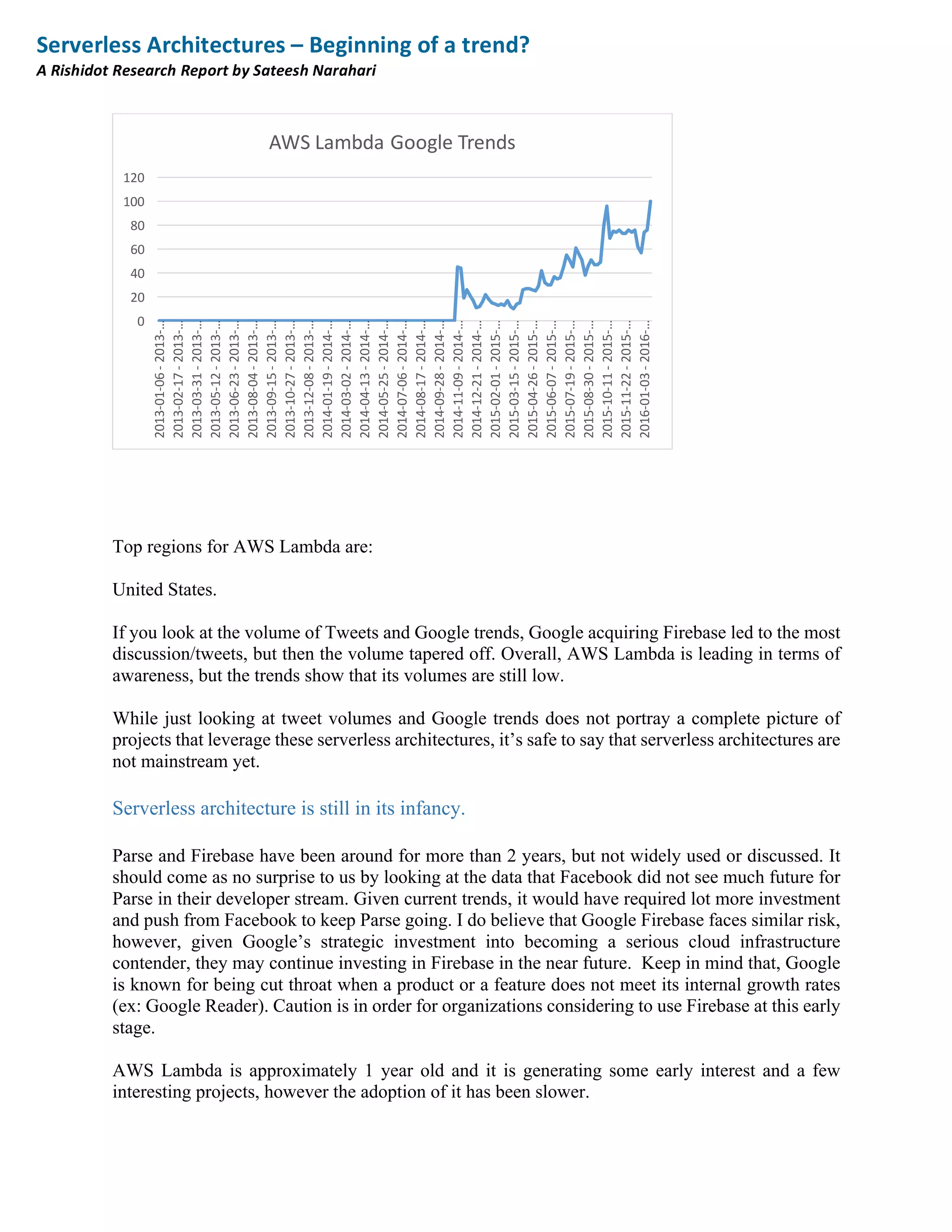 Serverless Architecture - Beginning of a Trend? | PDF