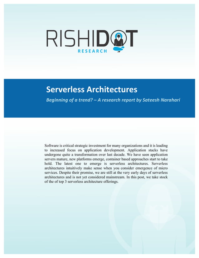 Serverless Architecture - Beginning of a Trend? | PDF