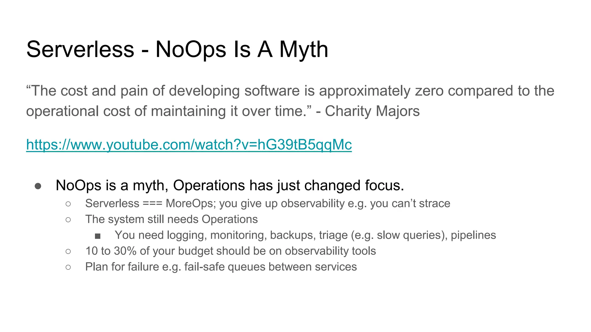 Serverless - DevOps Lessons Learned From Production | PPT