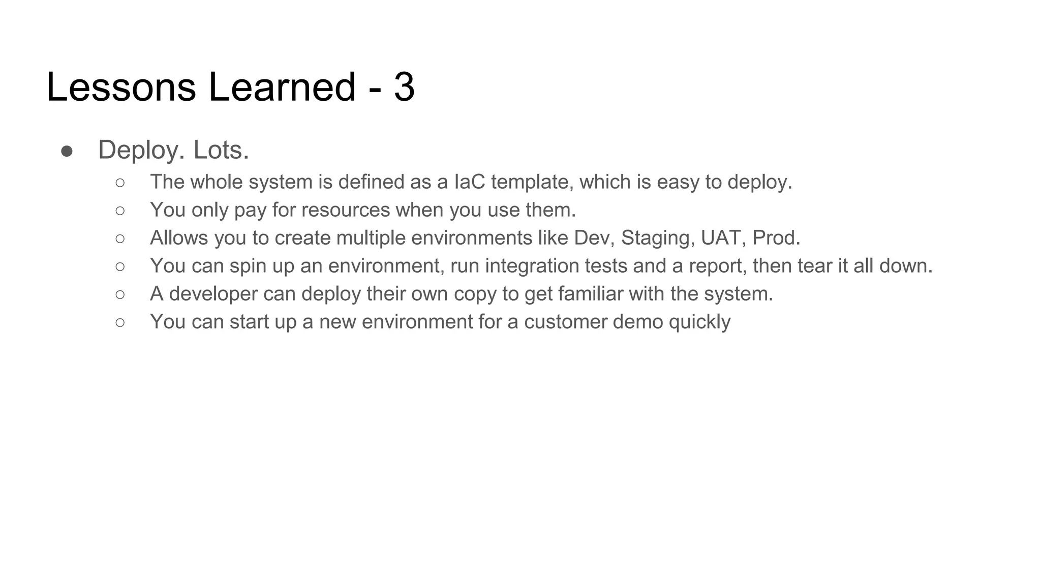Serverless Devops Lessons Learned From Production Ppt