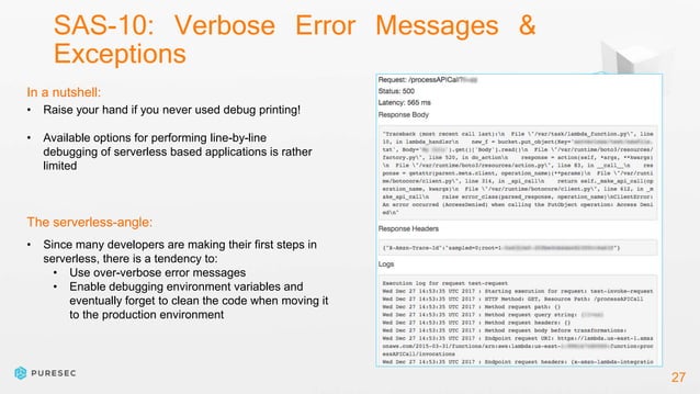 The Top 10 Most Common Weaknesses in Serverless Applications 2018 | PPTX | Cloud Computing ...