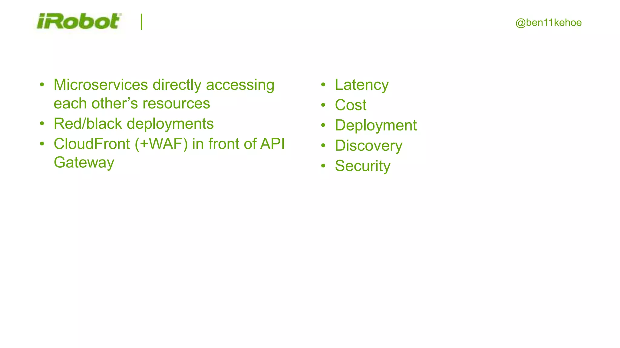 Serverless Architecture at iRobot | PPTX
