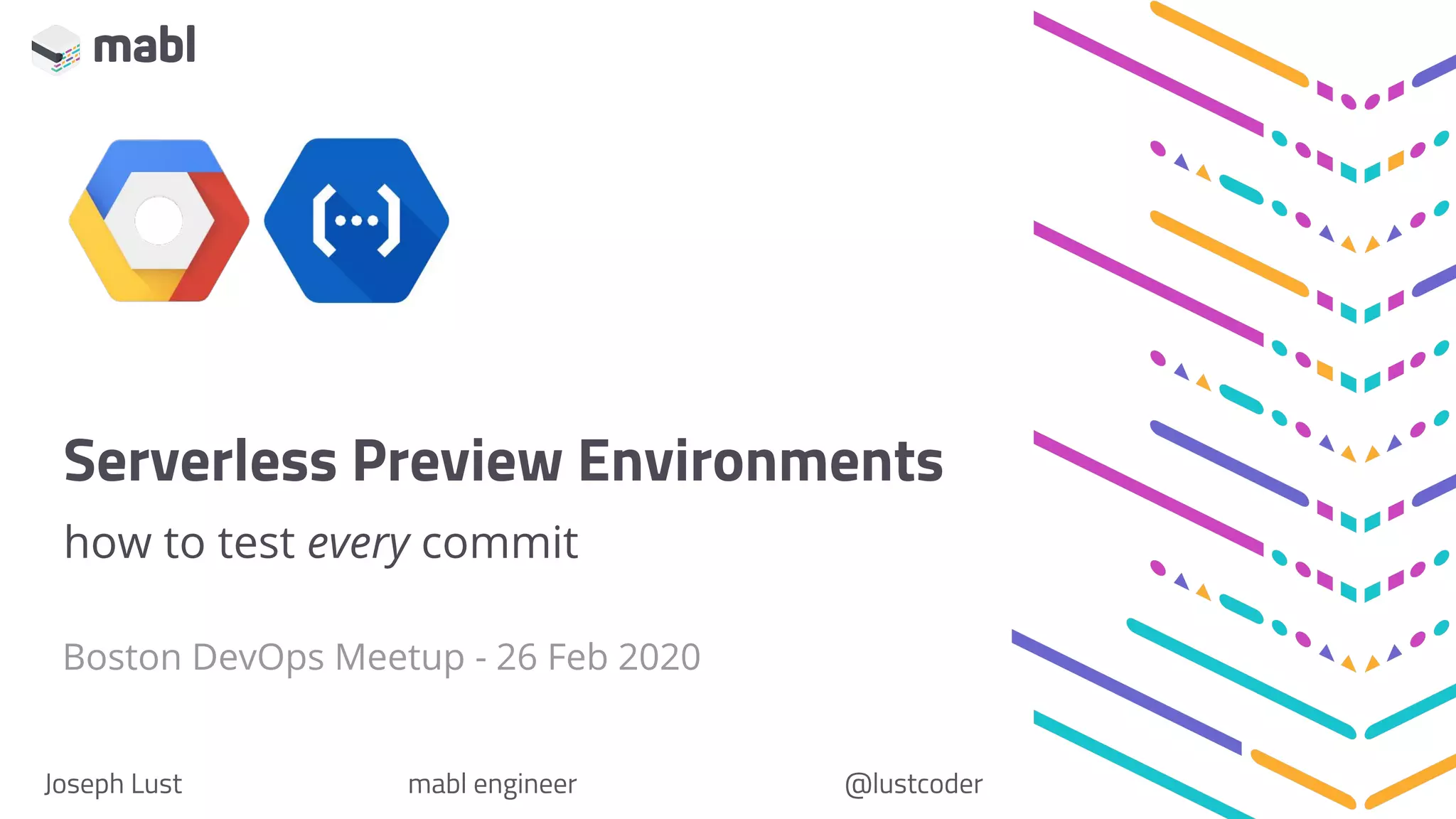 Serverless Preview Environments @ Boston DevOps | PPT