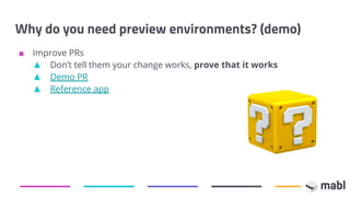 Serverless Preview Environments @ Boston DevOps | PPT