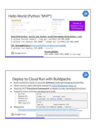 Serverless computing with Google Cloud | PDF