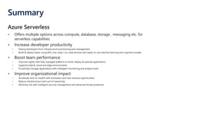 Getting started with Serverless applications on Microsoft Azure | PDF