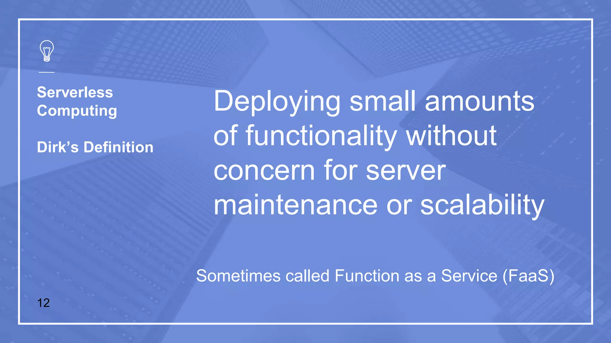 Serverless Architecture | PPTX