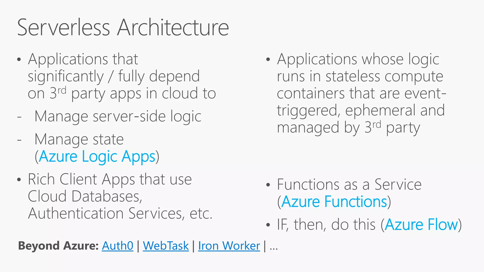 Serverless Architecture Azure Logic Apps Ppt