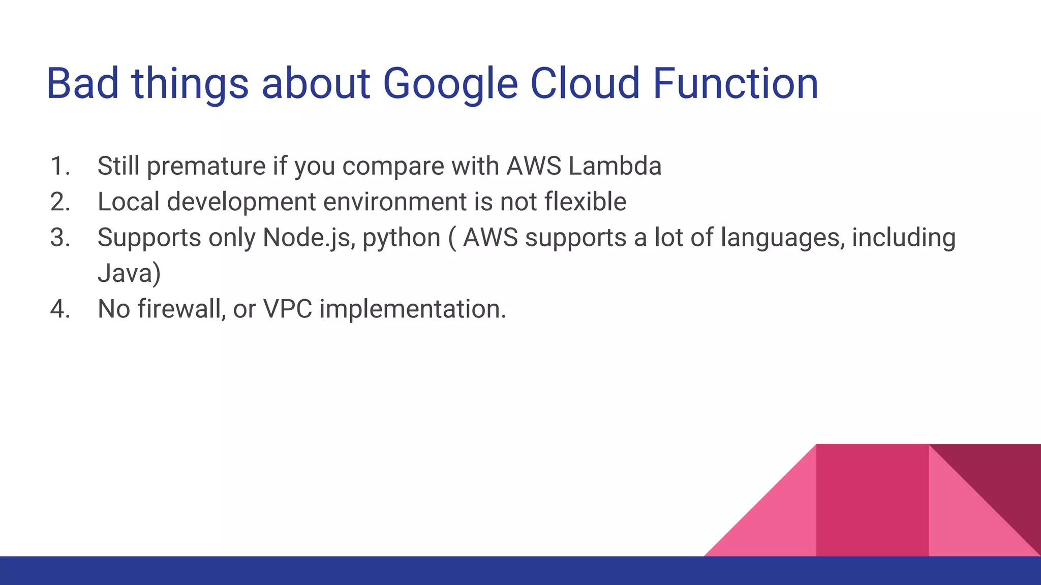 Serverless computing and Google Cloud Function | PDF