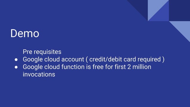 Serverless computing and Google Cloud Function | PPT