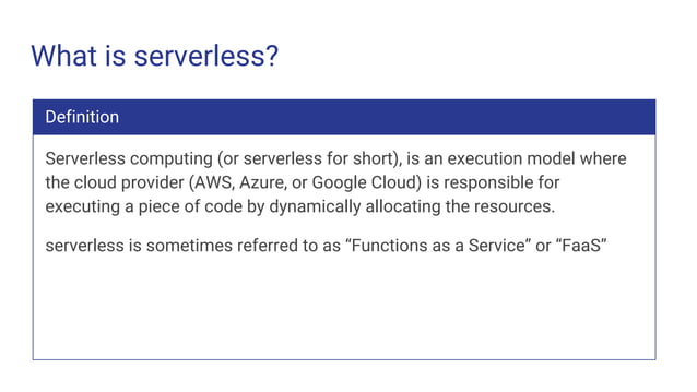 Serverless computing and Google Cloud Function | PPT | Free Download