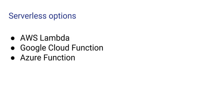 Serverless computing and Google Cloud Function | PPT | Free Download