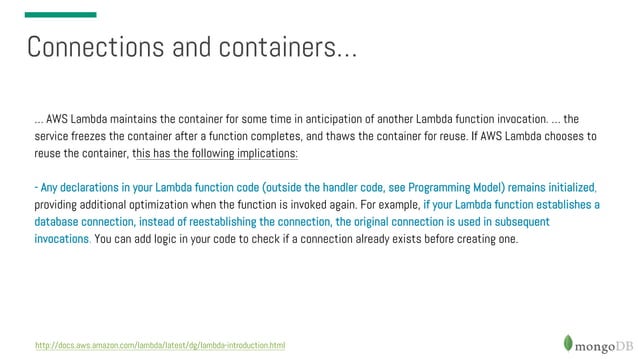 Webinar Serverless Architectures With Aws Lambda And Mongodb Atlas Ppt