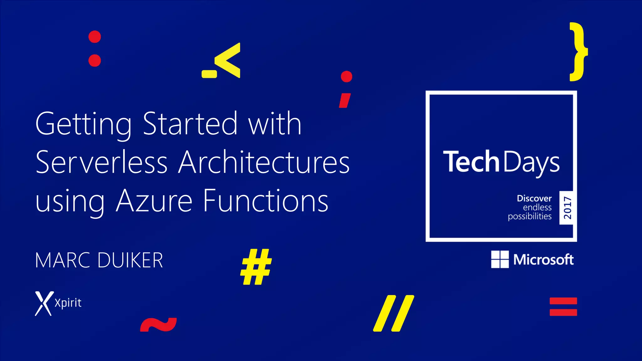 Getting Started With Serverless Architectures Using Azure Functions Ppt