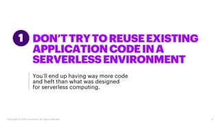 Serverless computing. The next step in the evolution of cloud. | PDF