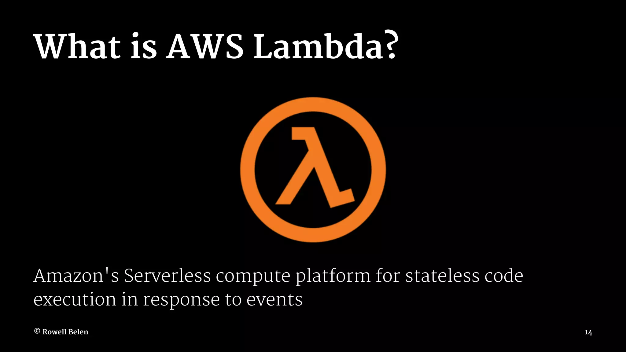 Serverless Framework 2018 Ppt