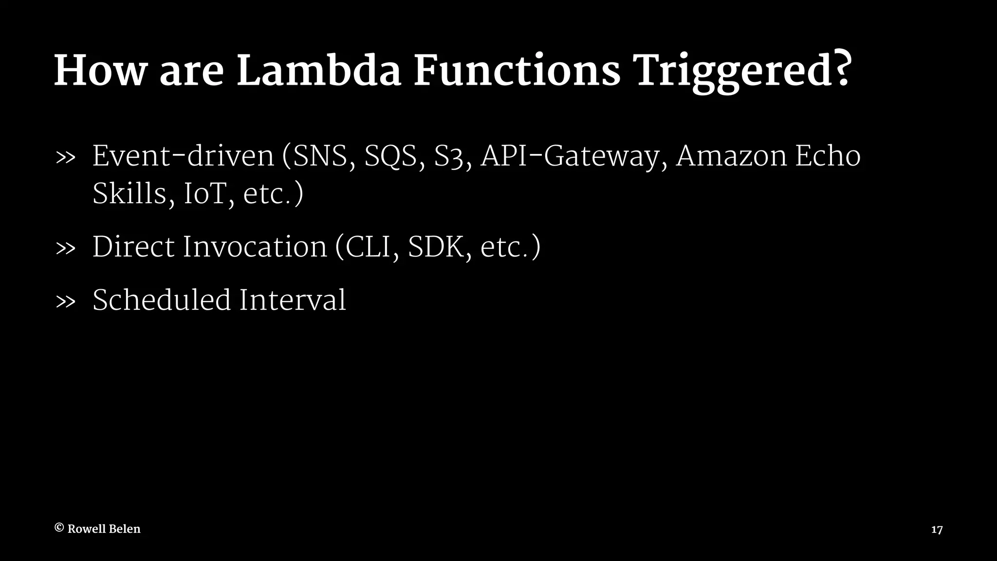 Serverless Framework 2018 Ppt