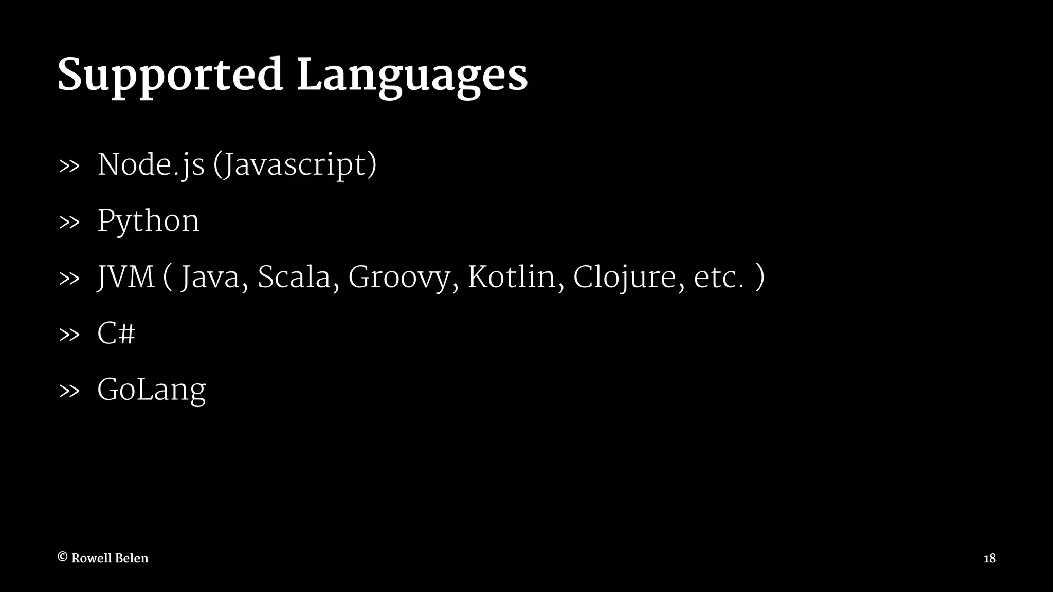 Serverless Framework 2018 Ppt