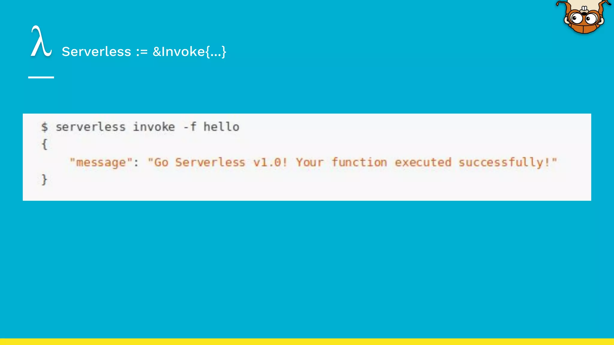 Serverless & golang | PPT