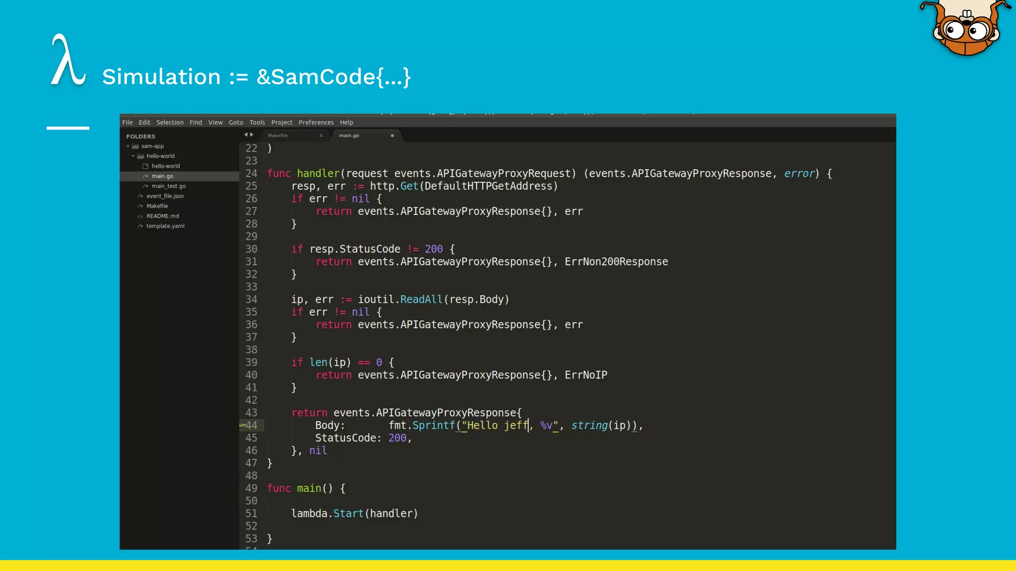 Serverless & golang | PPT