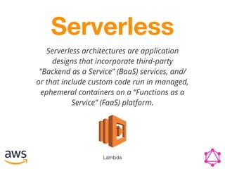 Serverless graphQL con AWS AppSync | PDF