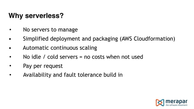 Serverless in java Lessons learnt | PPT