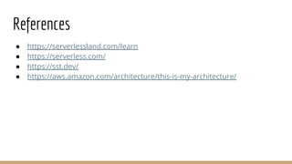 2022 Presentation | Serverless Innovation with AWS | PDF