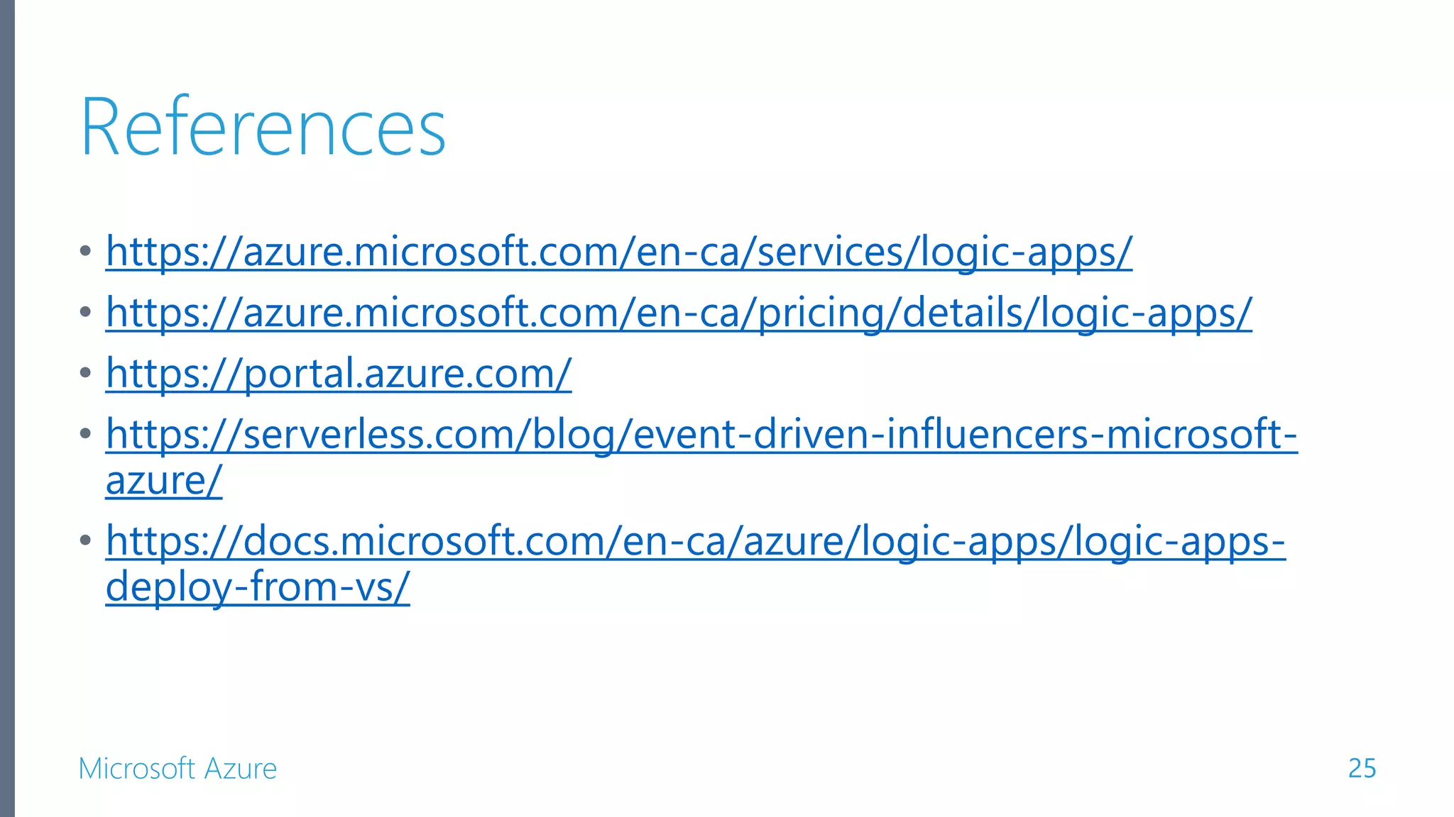Serverless Integrations Using Azure Logic Apps Intro Ppt