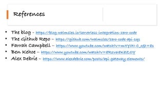 Serverless integration zero code | PPT