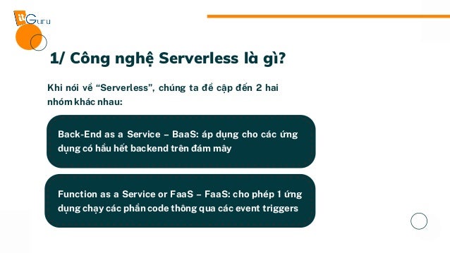 Serverless là gì và học gì để làm việc với serverless? | PPT