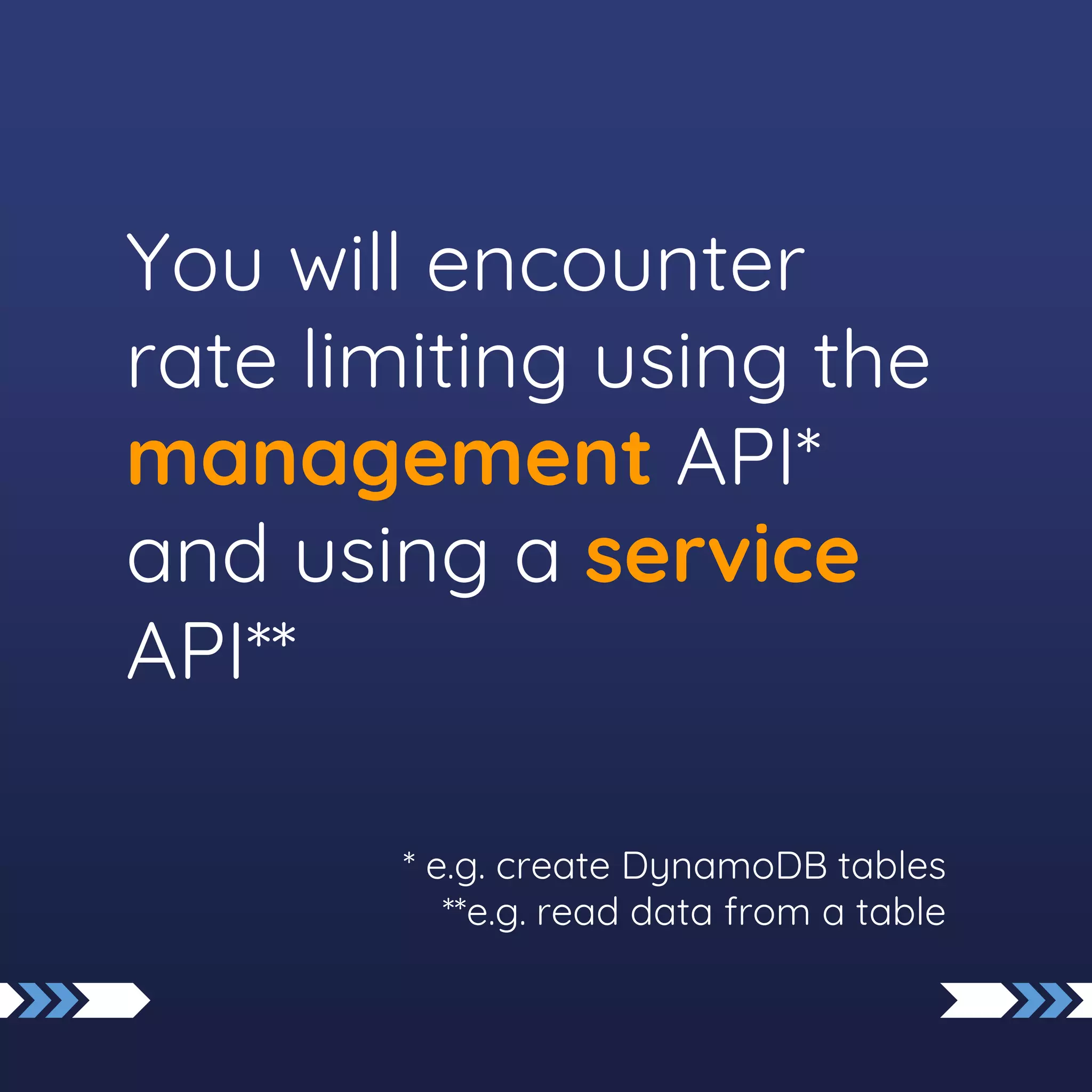 Serverless lessons learned #7 rate limiting | PPTX