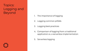 Deep Visibility: Logging From Distributed Microservices | PPTX